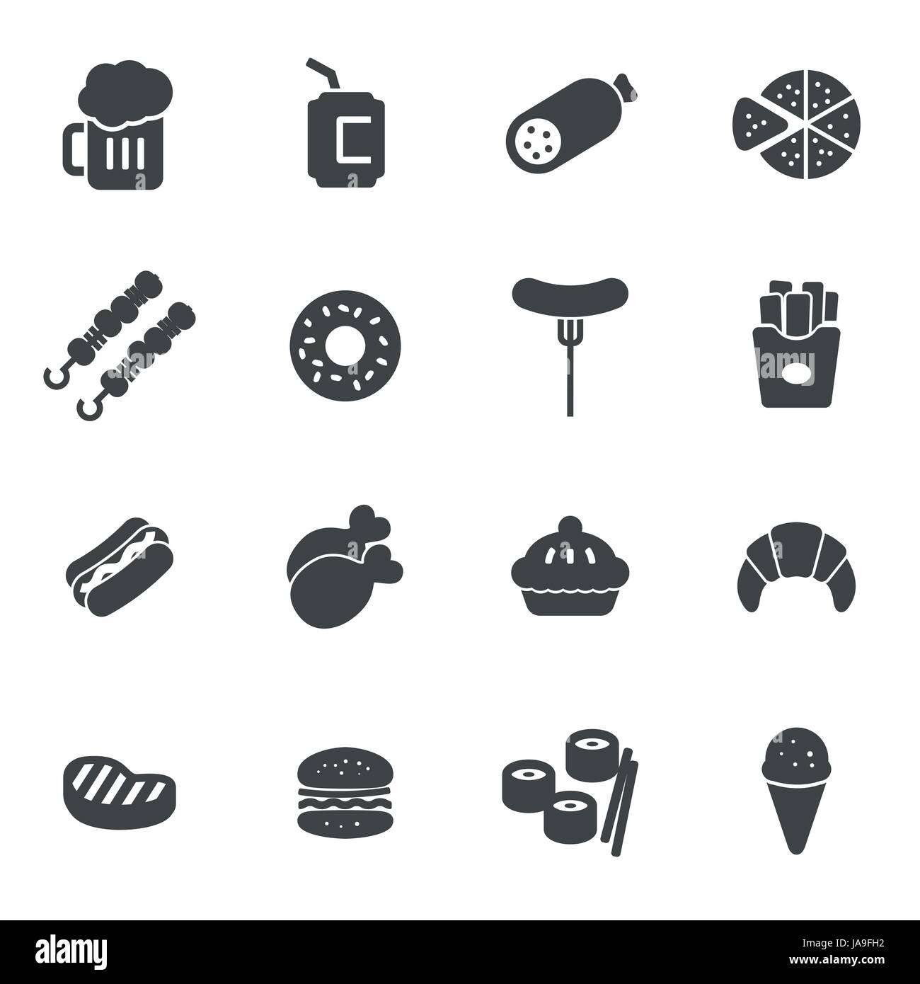 Fast food vector Stock Vector Images - Alamy