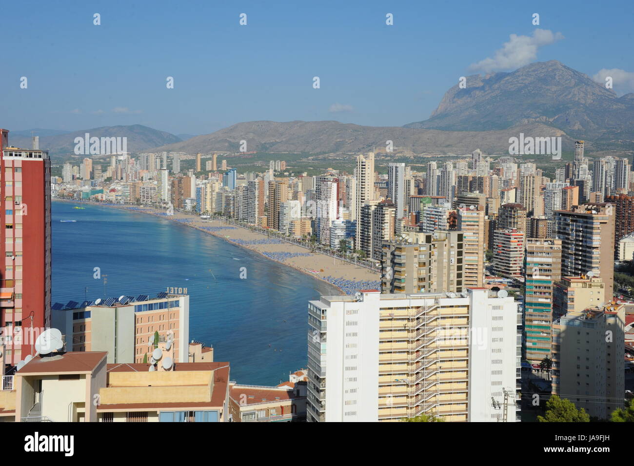 spain, coast, skyline, hispanic, spanish, blue, humans, human beings ...