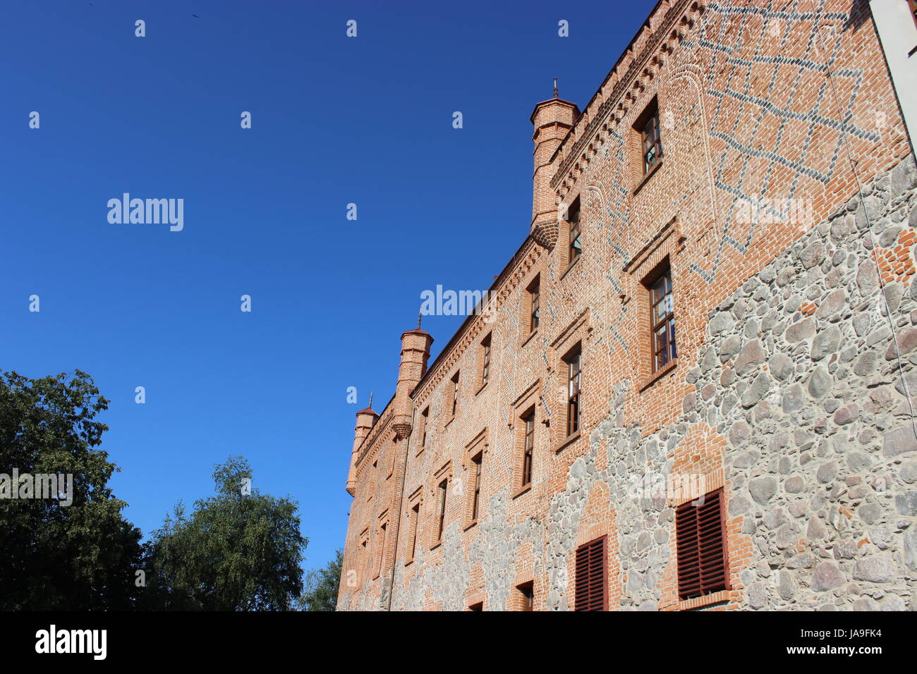 mazury. restored teutonic castle in ryn Stock Photo - Alamy