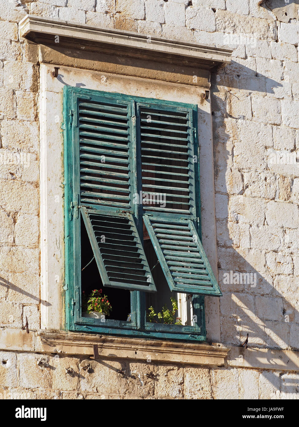 stone, green, window, porthole, dormer window, pane, water ...