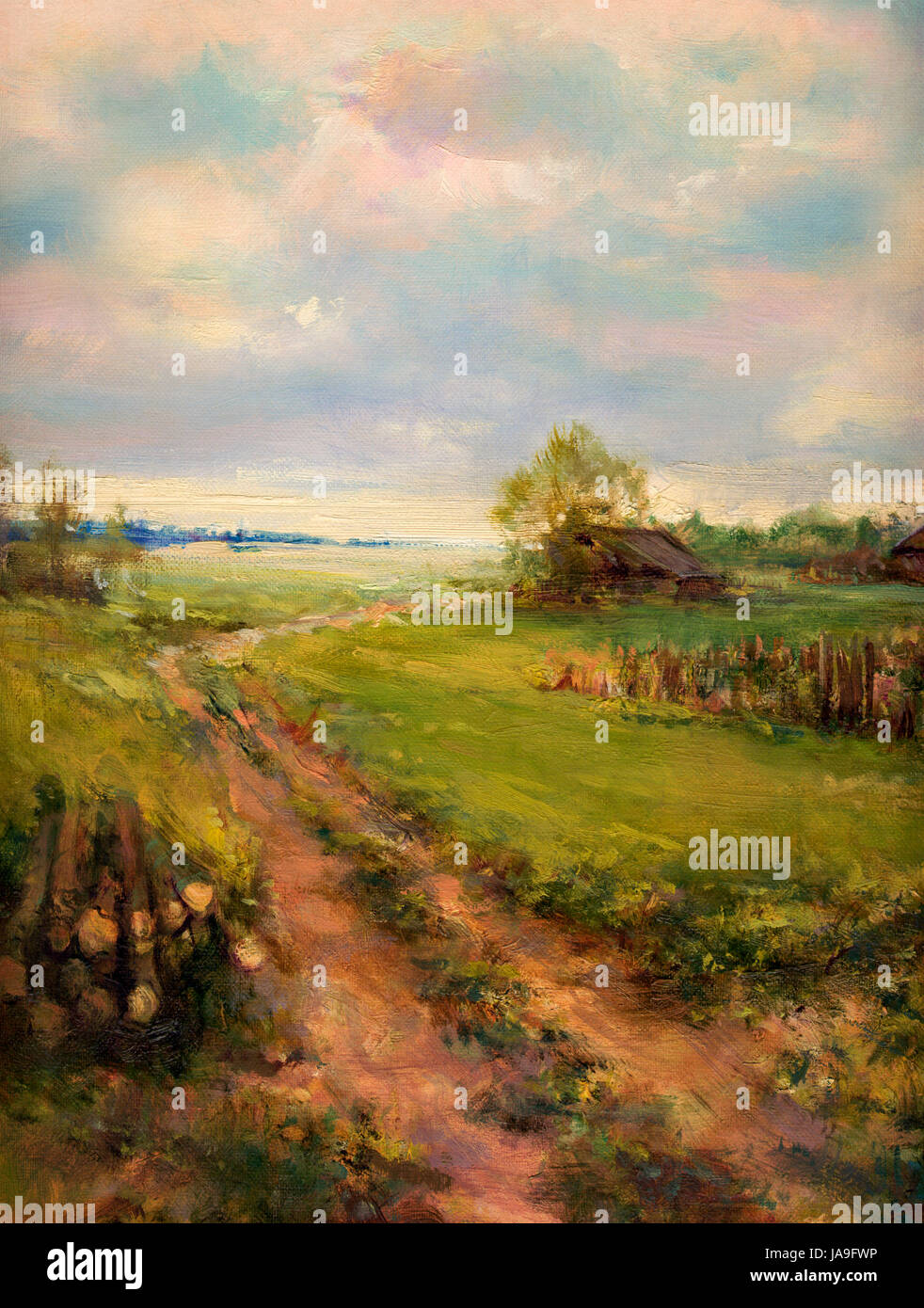 Landscape paintings hi-res stock photography and images - Alamy