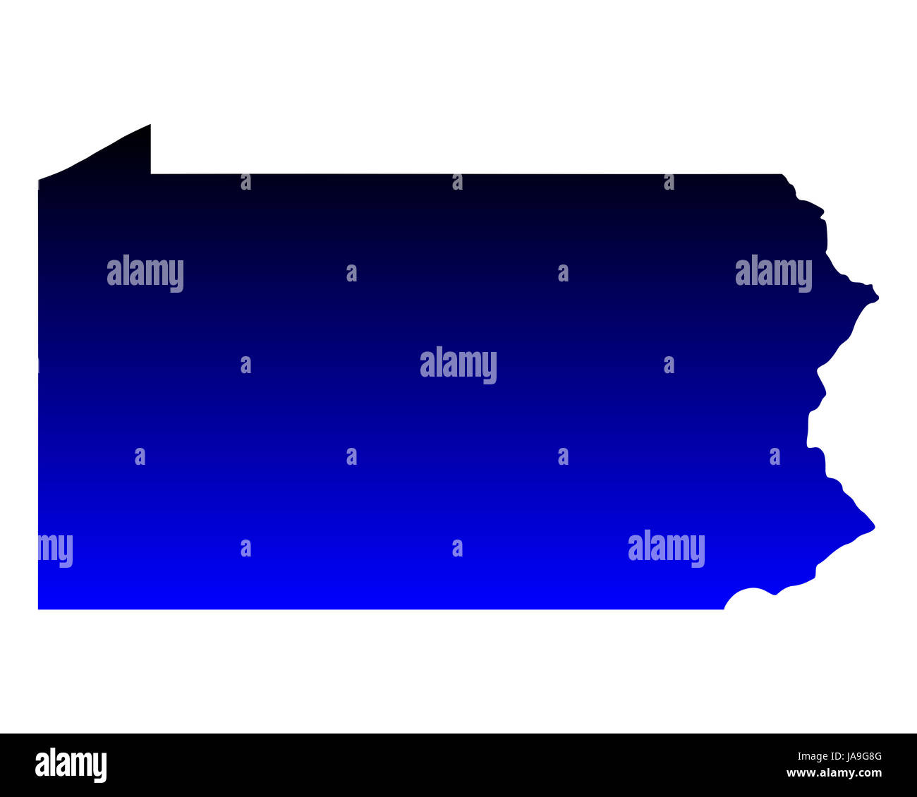 Pennsylvania karte hi-res stock photography and images - Alamy