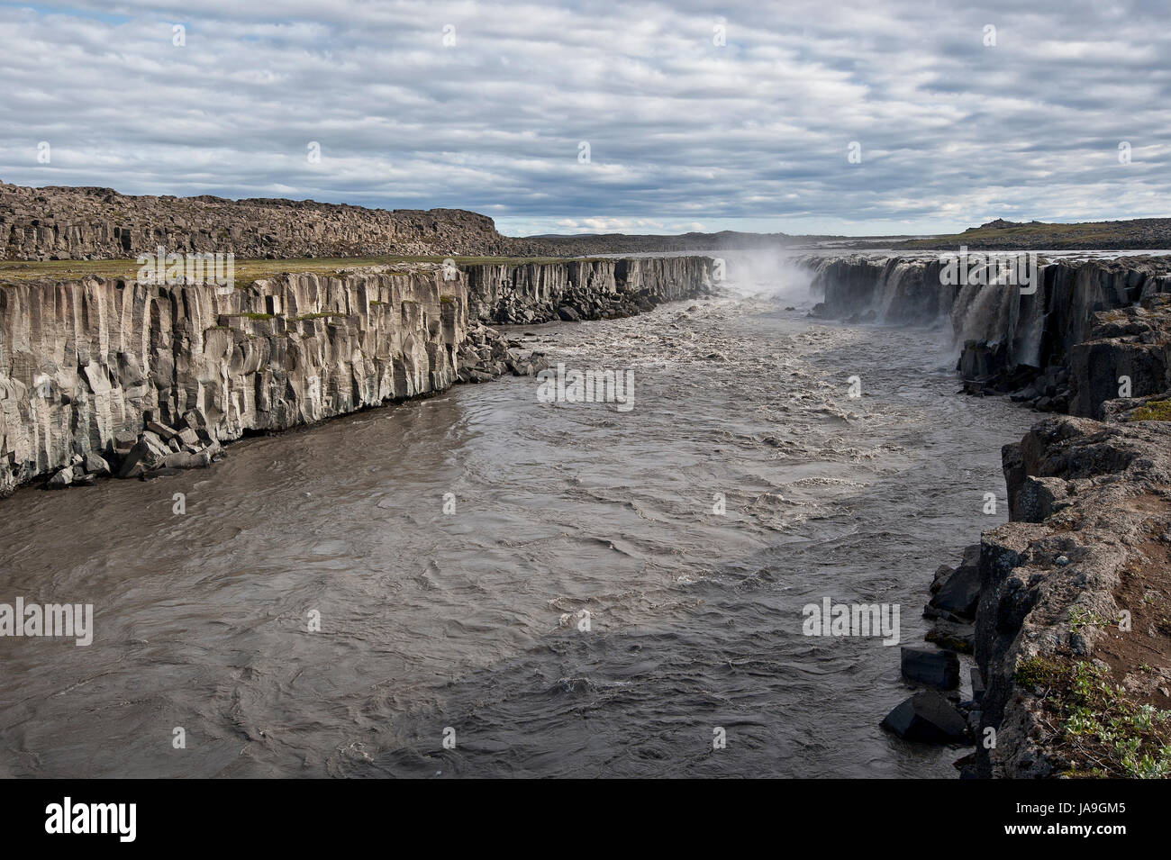 waterfall, ravine, iceland, glacier, scenery, countryside, nature ...