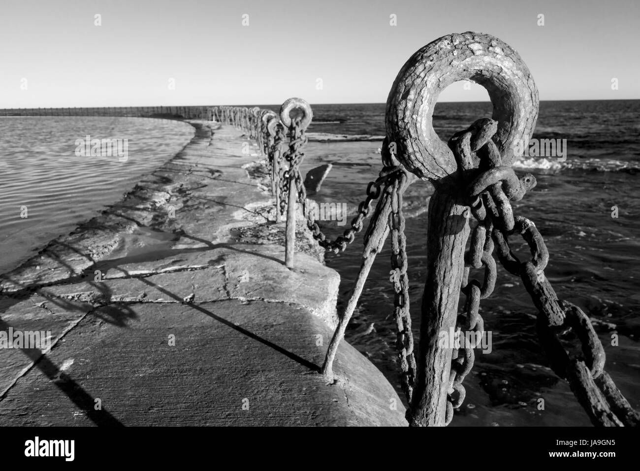 Old bollards Black and White Stock Photos & Images - Alamy