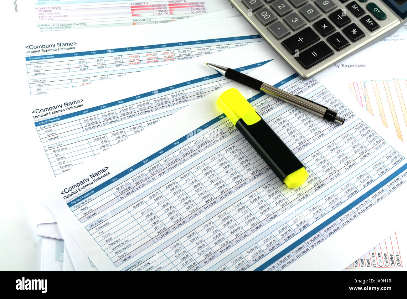 bank, lending institution, office, calculation, presentation, chart ...