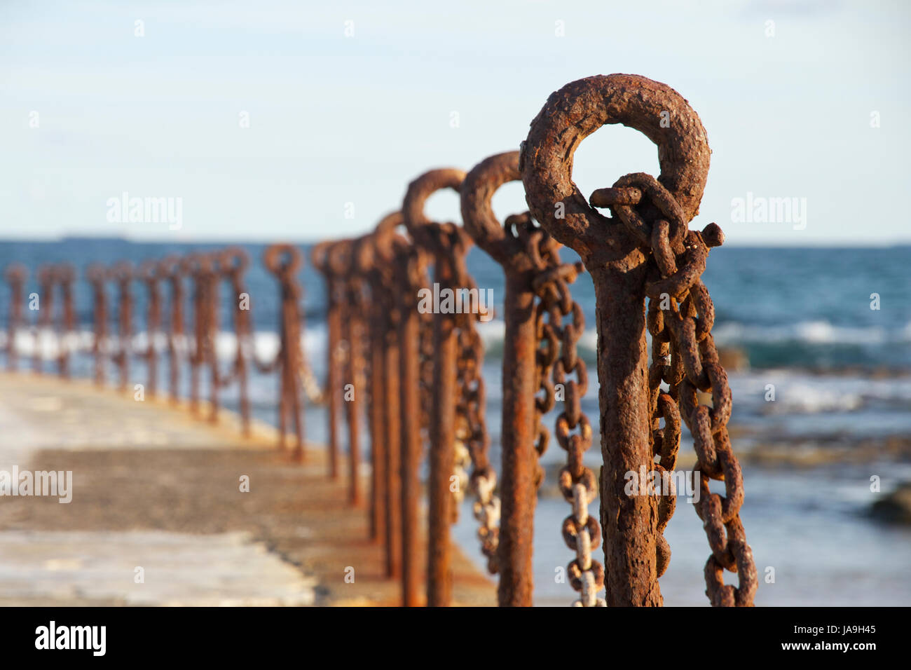 Bollards on the beach hi-res stock photography and images - Alamy