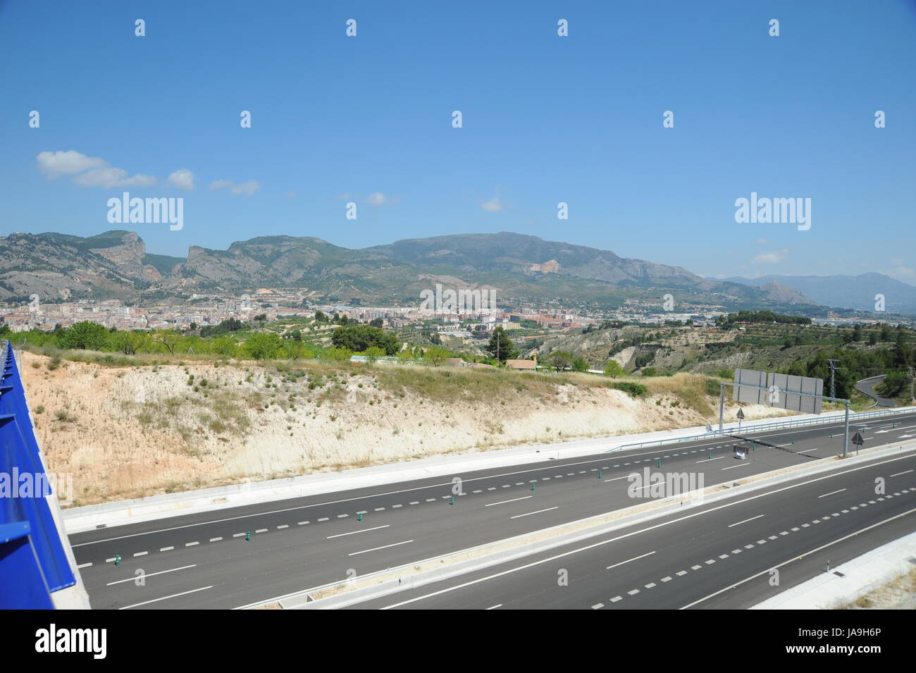 spain, motorway, highway, line of communication, traffic ...