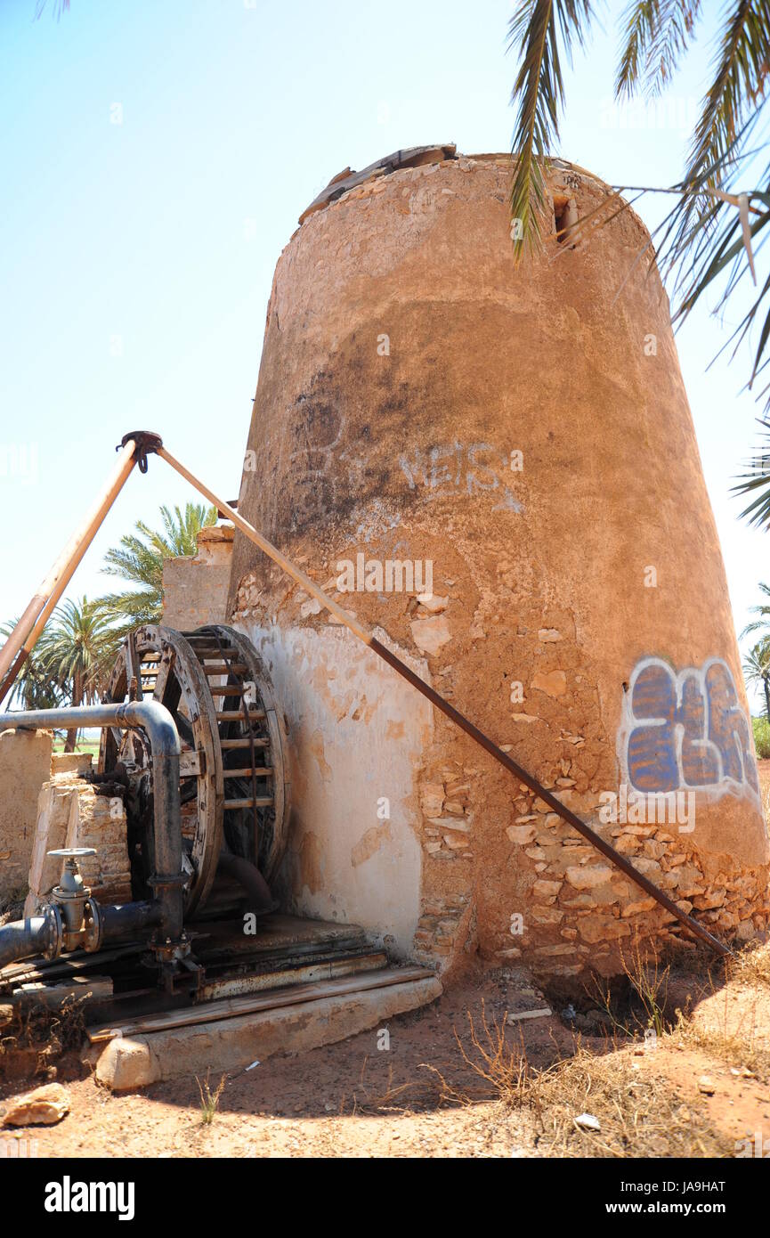 historical, tree, trees, fountain, water wheel, pump, water pump ...