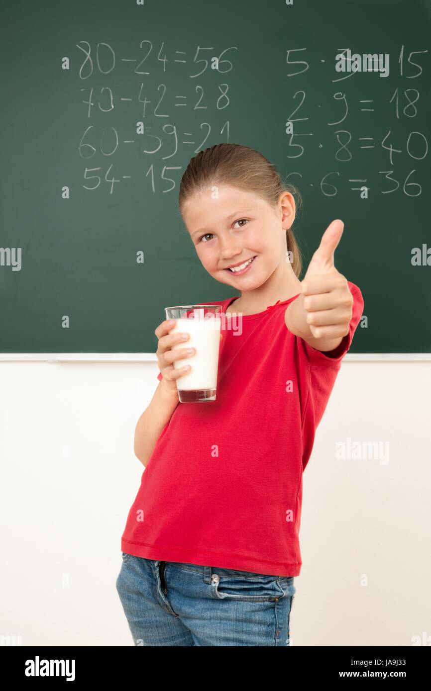 student drinking school milk Stock Photo - Alamy