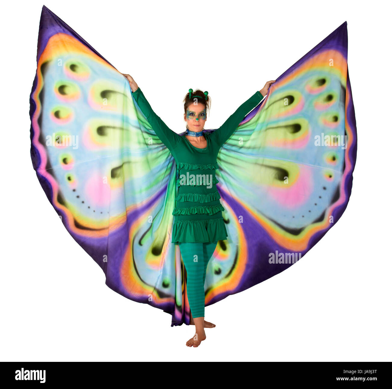 dancing butterfly woman Stock Photo - Alamy