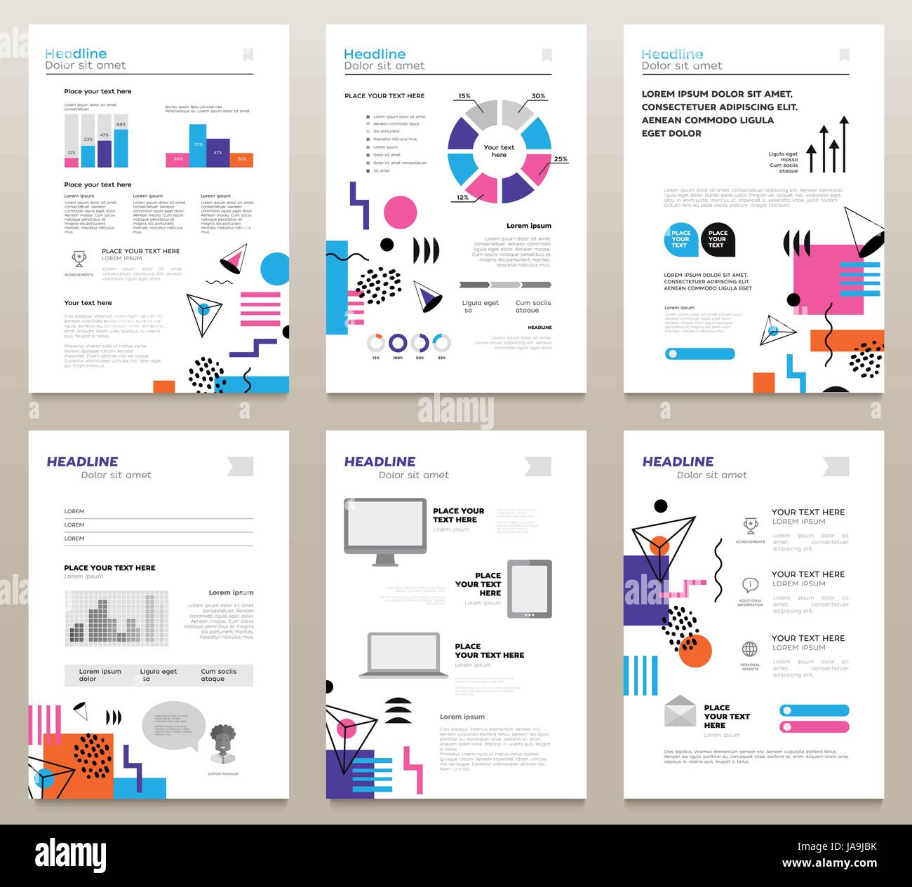 Work a4 Stock Vector Images - Alamy