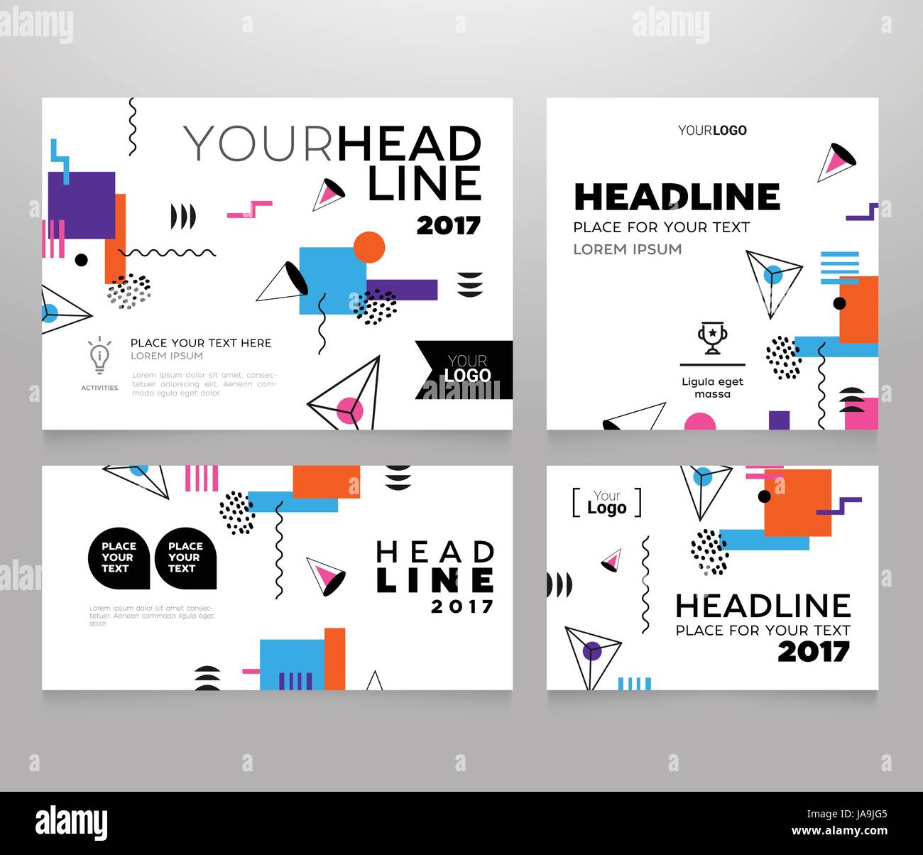 Headline Banner - vector template illustration poster Stock Vector ...