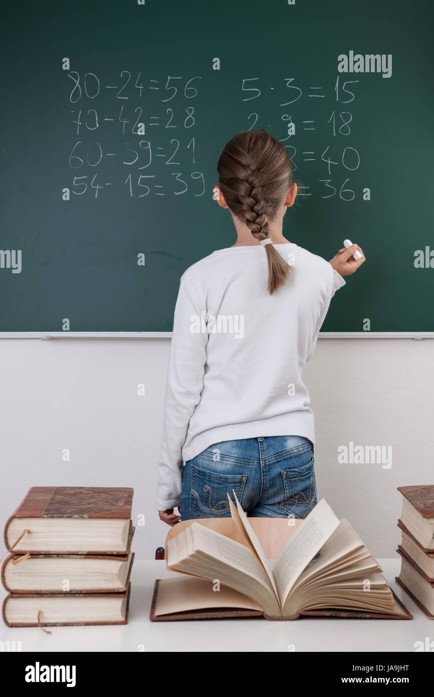 student in math class Stock Photo - Alamy