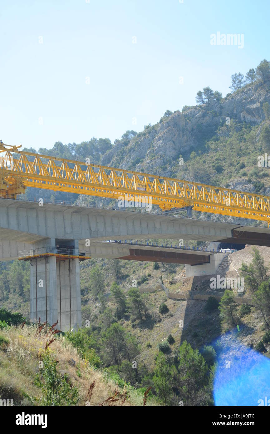 bridge, spain, bridge, spain, freivorbauverfahren, betonbrcke, alicante ...