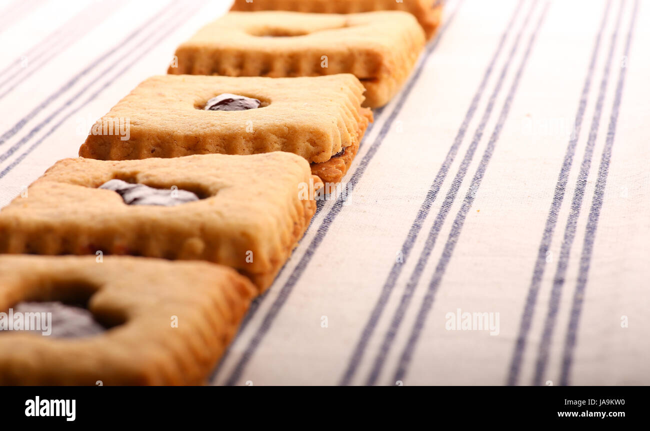 blue, biscuits, cookies, filbert, hazelnut, striped, food, aliment ...