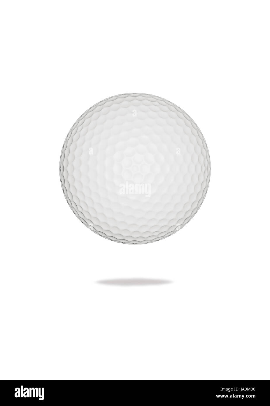 3d golf ball rendering on white background Stock Photo - Alamy