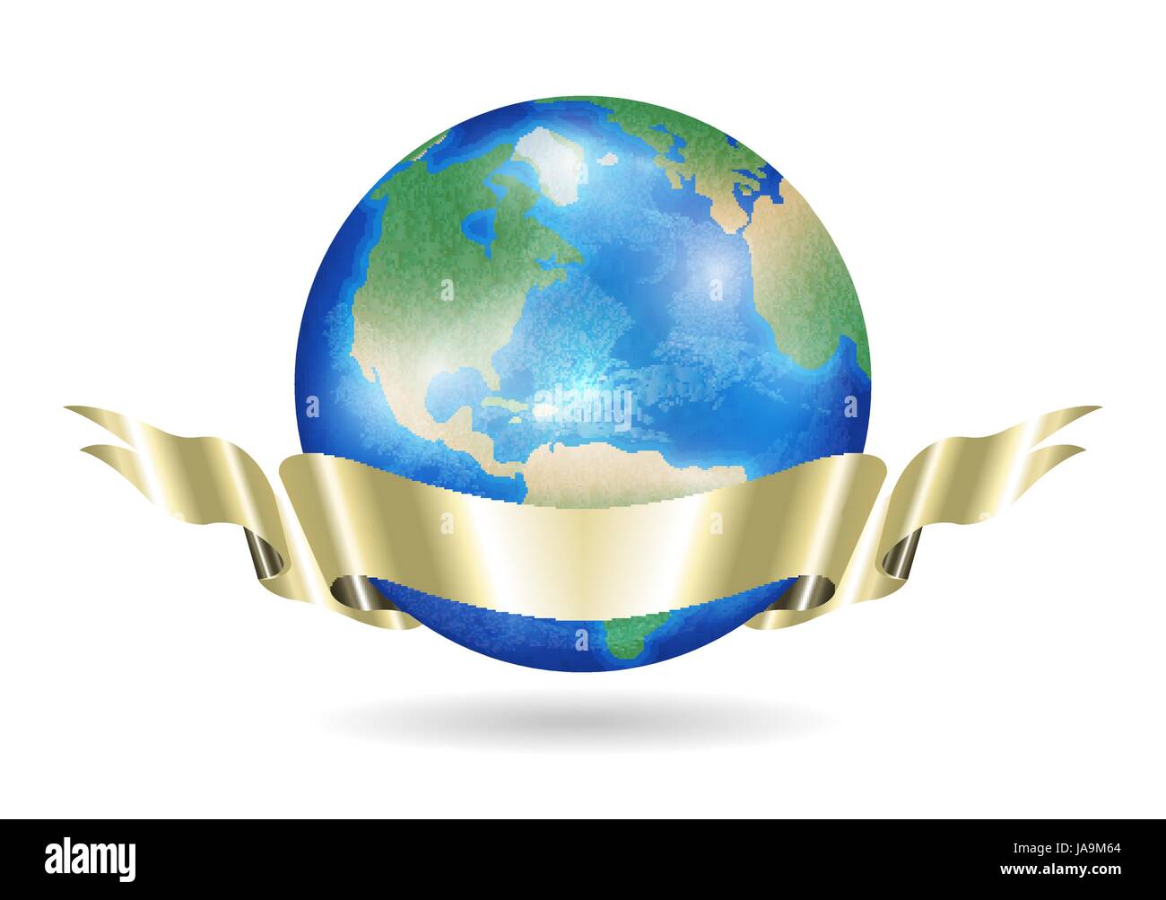 Golden earth design Stock Vector Images - Alamy