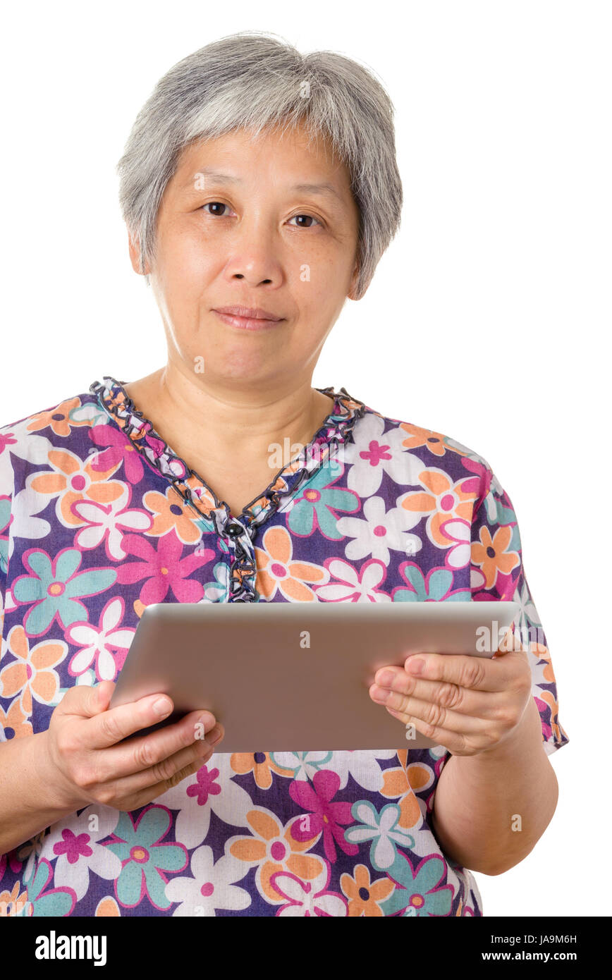 woman, portrait, learn, digital, chinese, technology, japanese, tablet ...