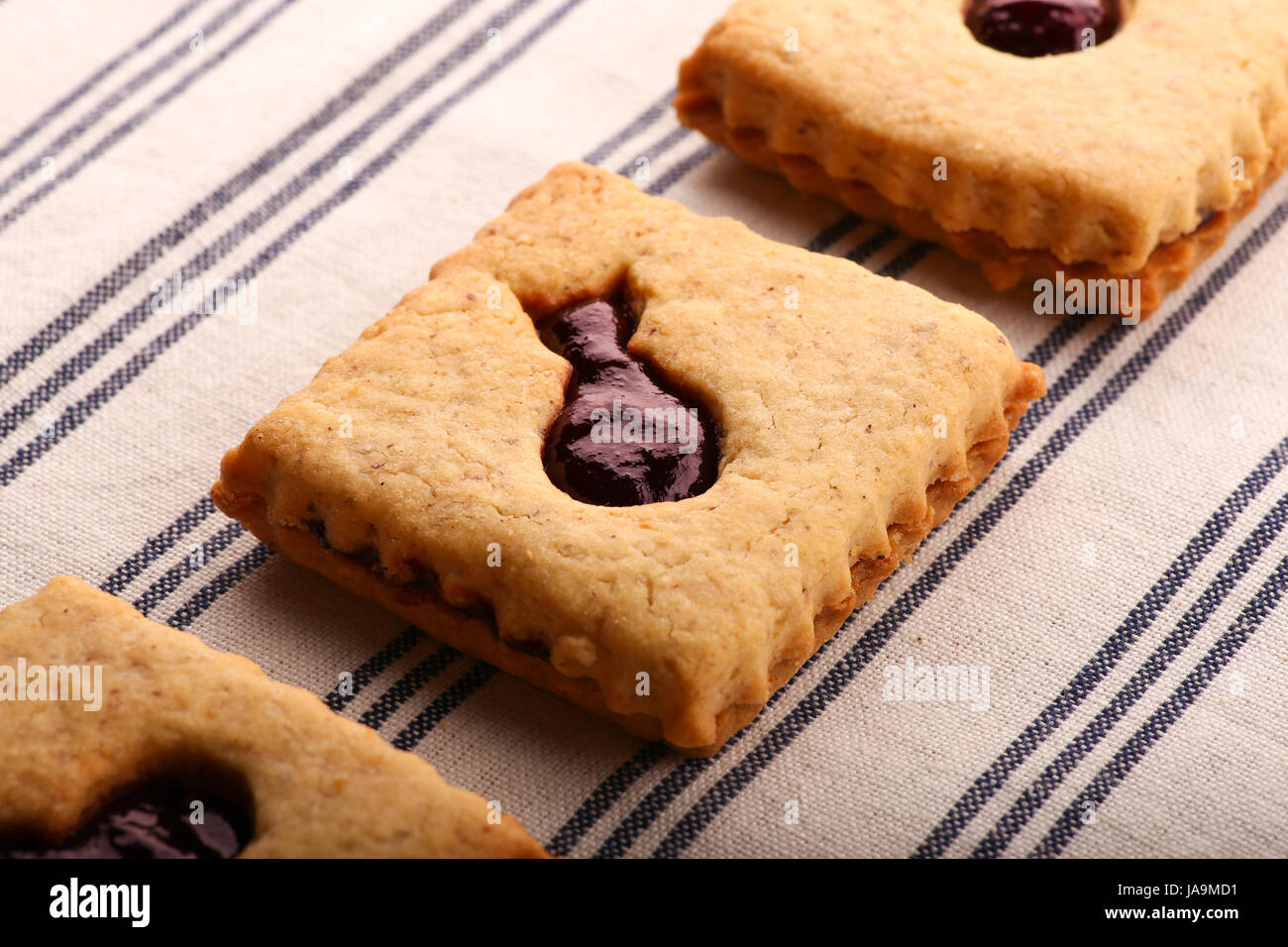 blue, biscuits, cookies, filbert, hazelnut, striped, food, aliment ...