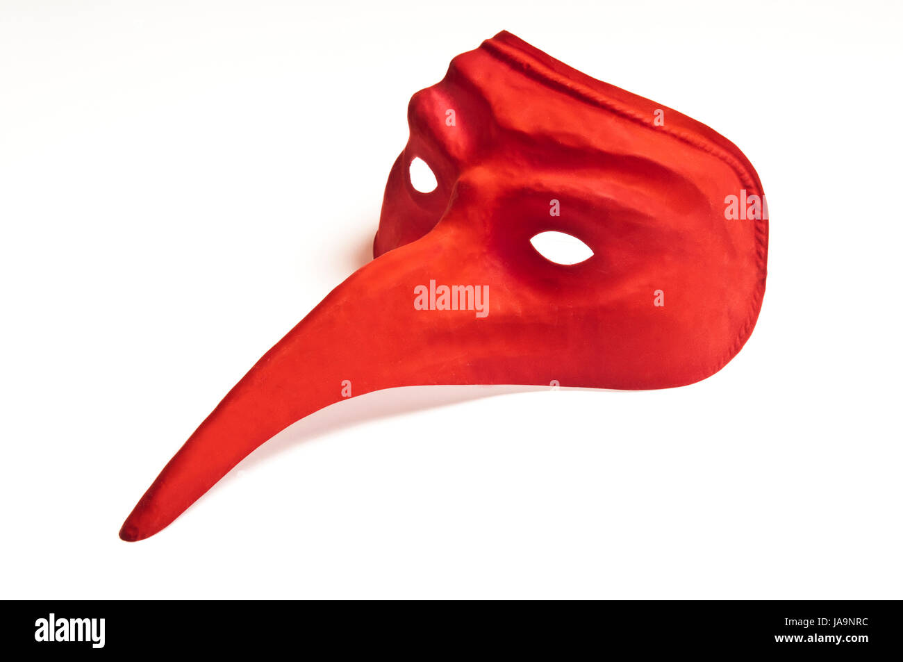 red Venetian mask called Zanni, isolated Stock Photo - Alamy