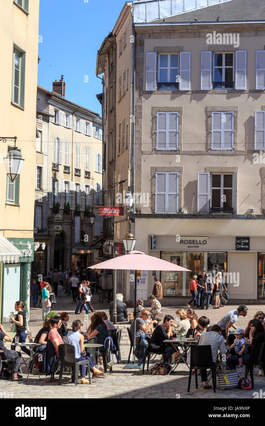 France, Haute Vienne, Limoges, Saint Michel square in Chateau ...
