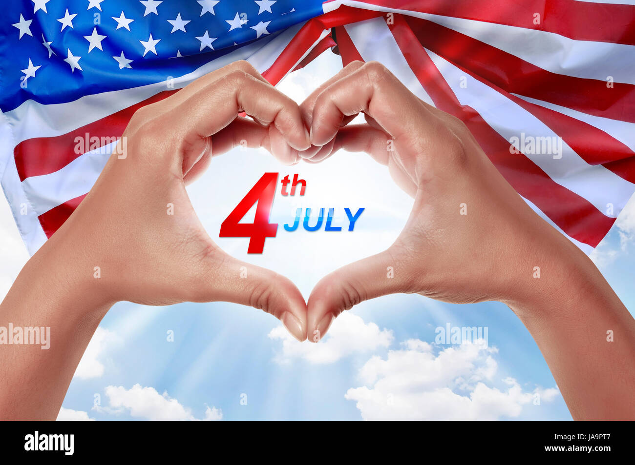 Hand over heart flag hi-res stock photography and images - Alamy