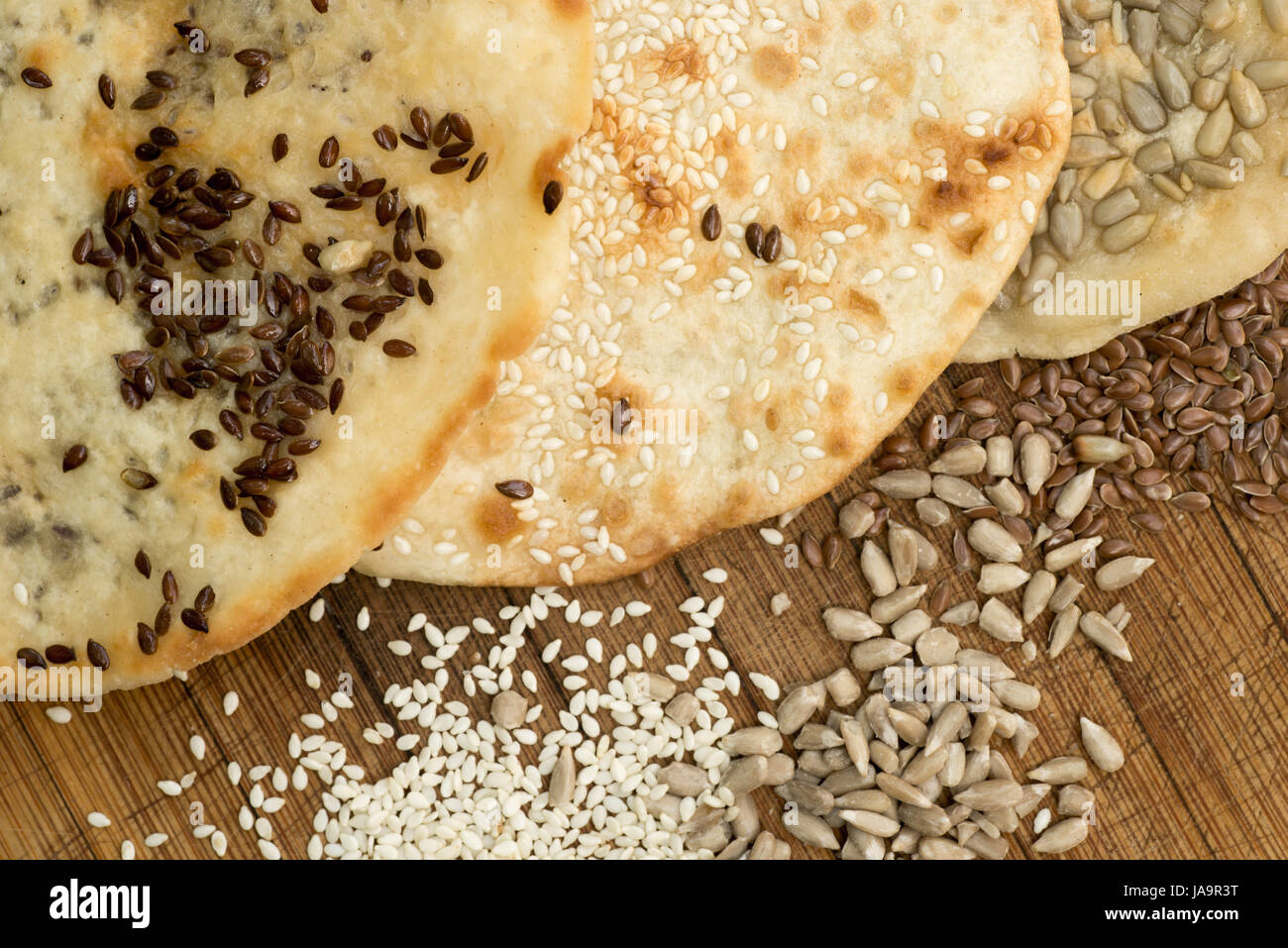 Small bread sunflower sesame hi-res stock photography and images - Alamy