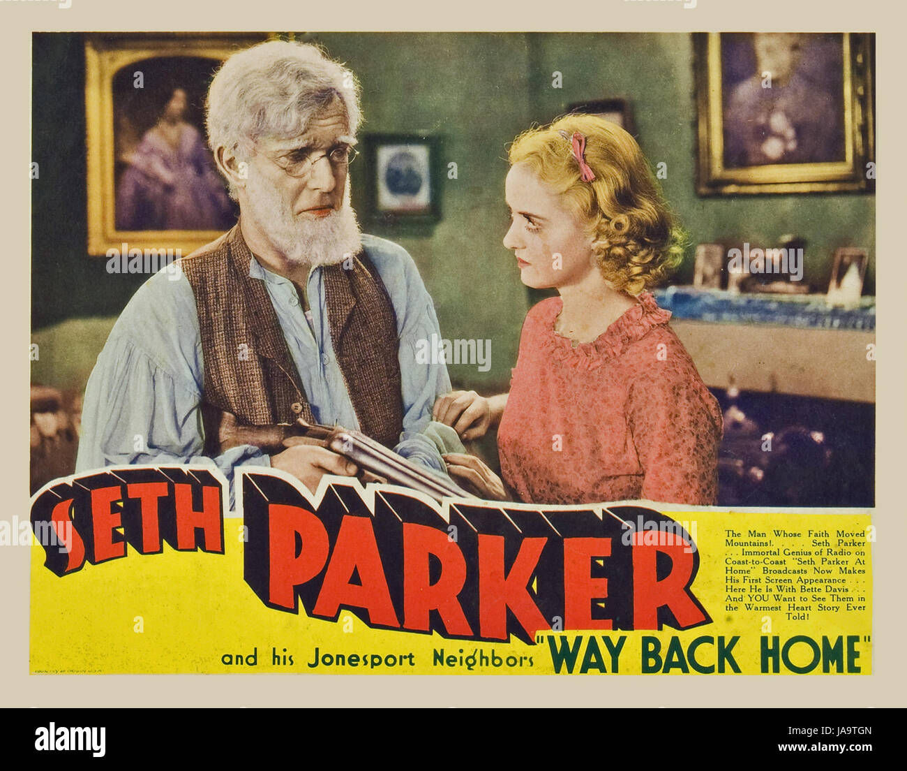 WAY BACK HOME 1931 RKO Radio Pictures film with bette Davis and Seth ...