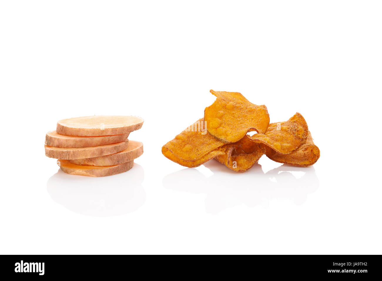 Batata potato chips isolated on white background Stock Photo - Alamy
