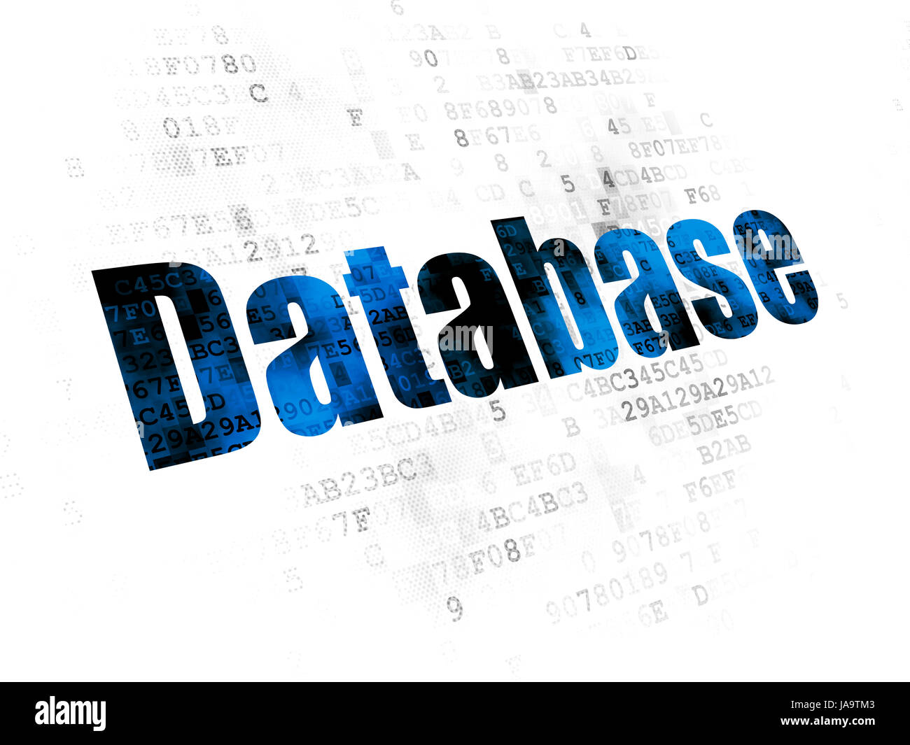 Database concept: Database on Digital background Stock Photo - Alamy