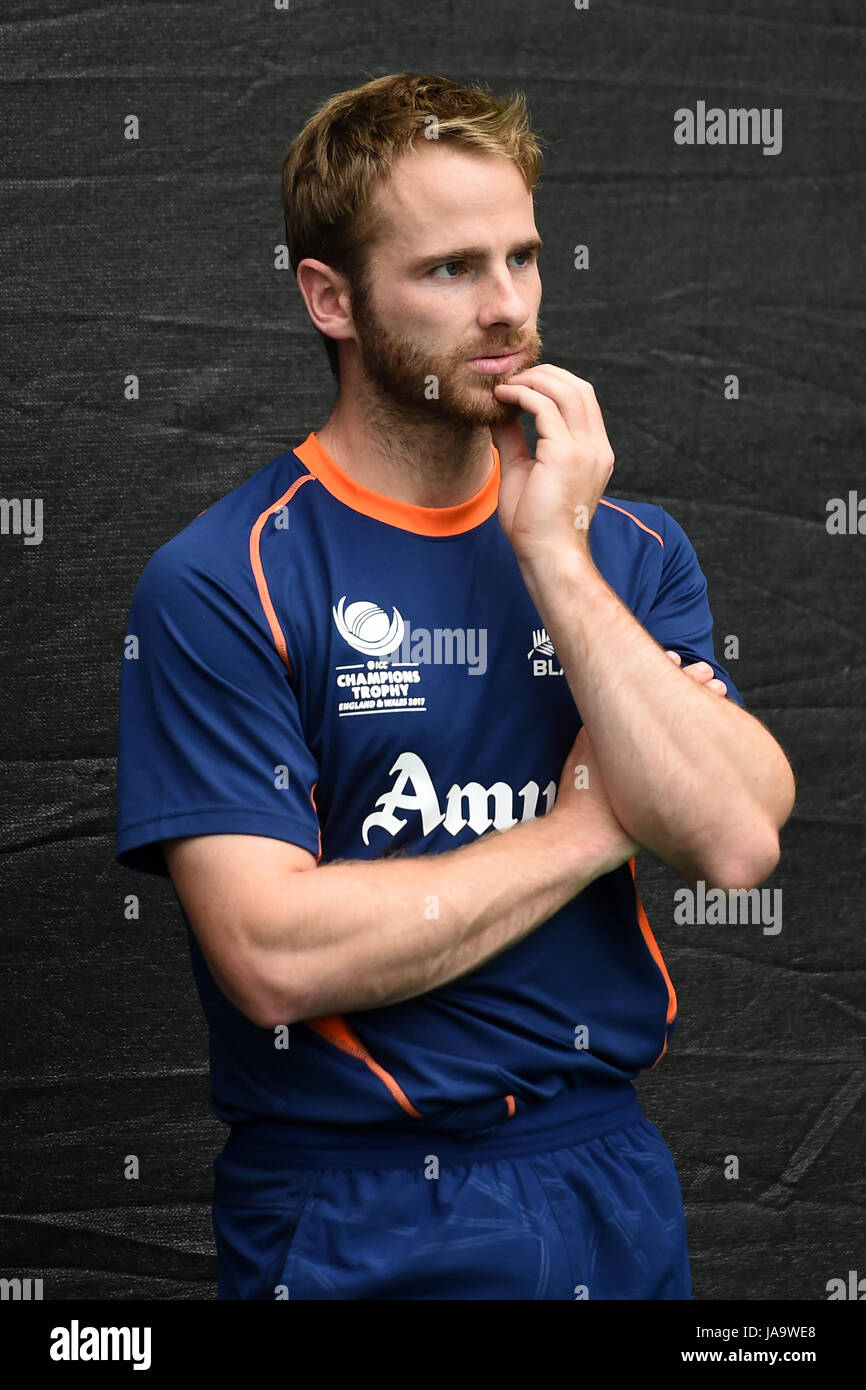 New Zealand captain Kane Williamson during the nets session at the ...