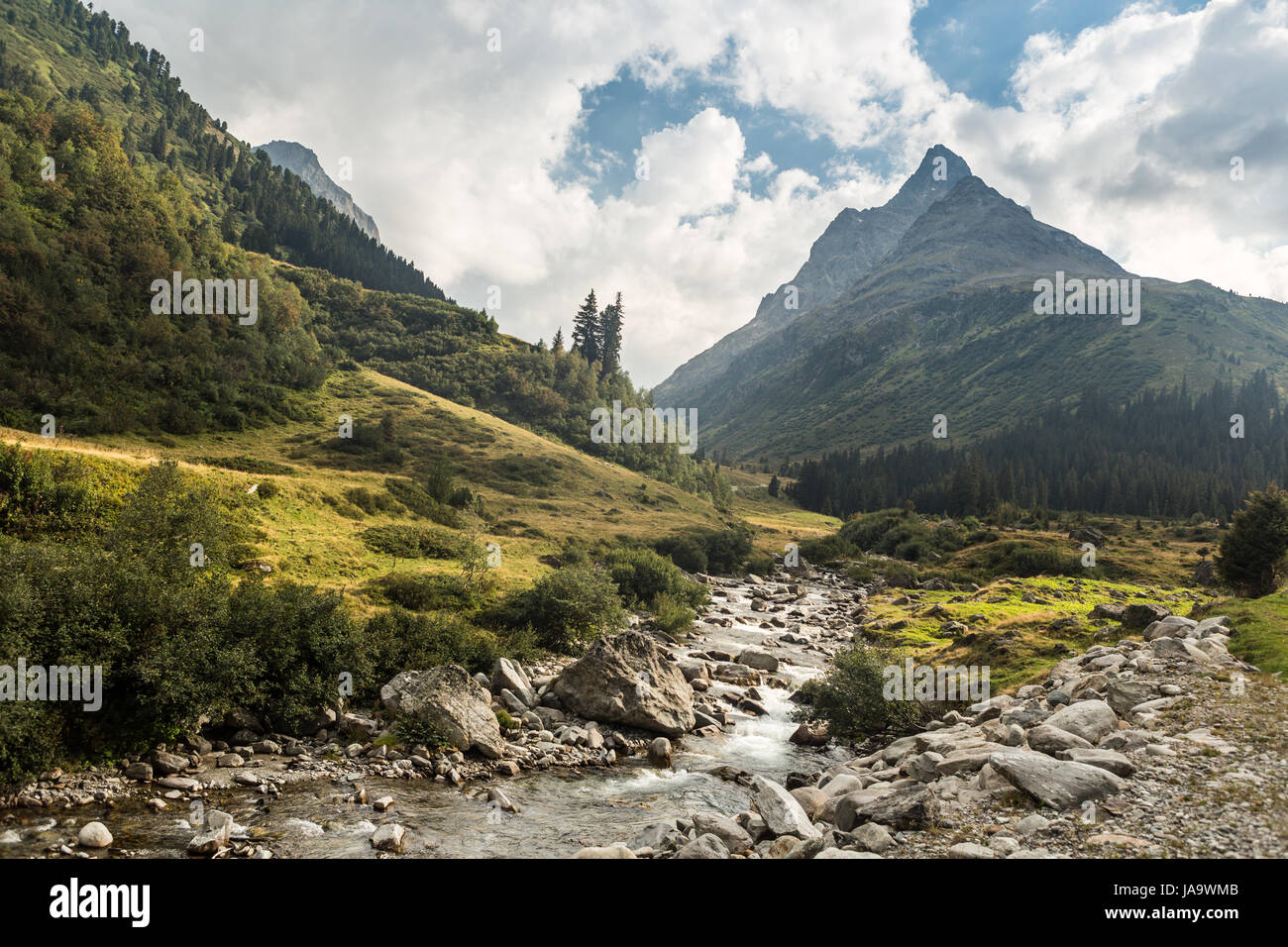 alps, hike, go hiking, ramble, austrians, stream, mountain, migrate ...