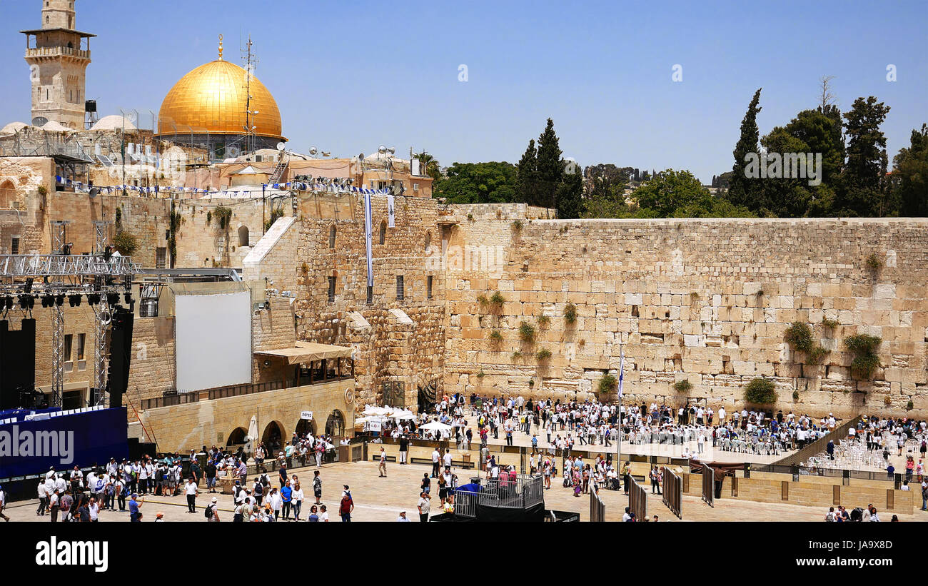 Western Wall or Wailing Wall or Kotel in Jerusalem Stock Photo - Alamy