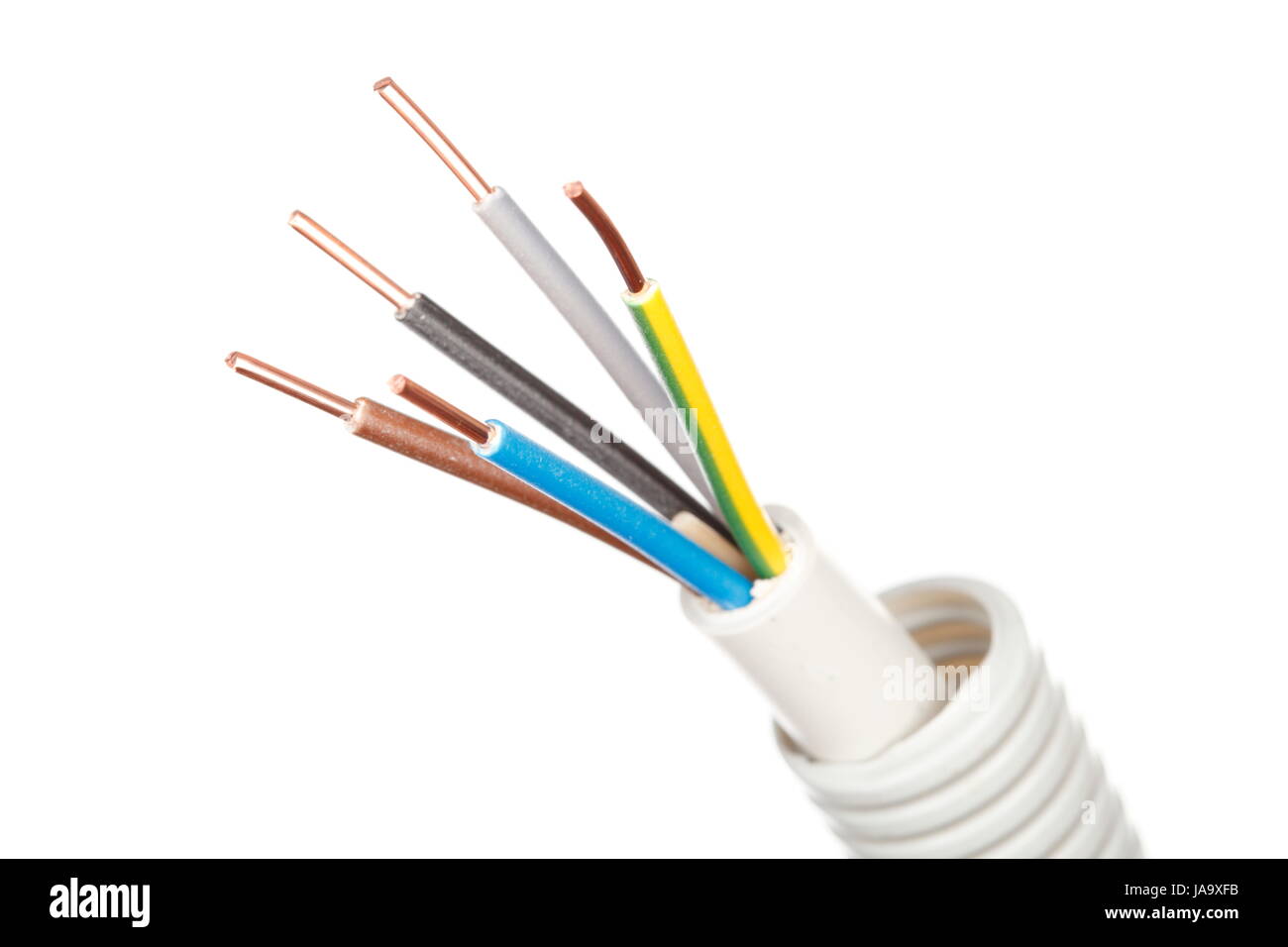 Cable copper wires Cut Out Stock Images & Pictures - Alamy