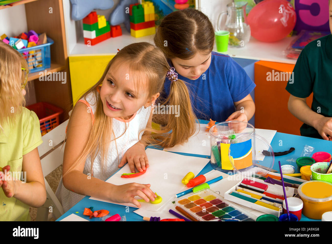 Plasticine girl picture hi-res stock photography and images - Alamy