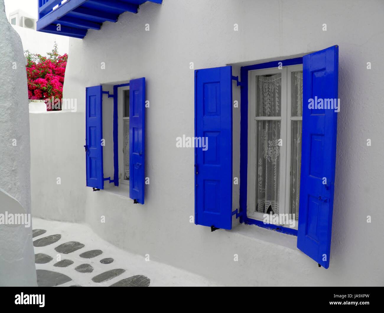 blue, window, porthole, dormer window, pane, greece, water ...