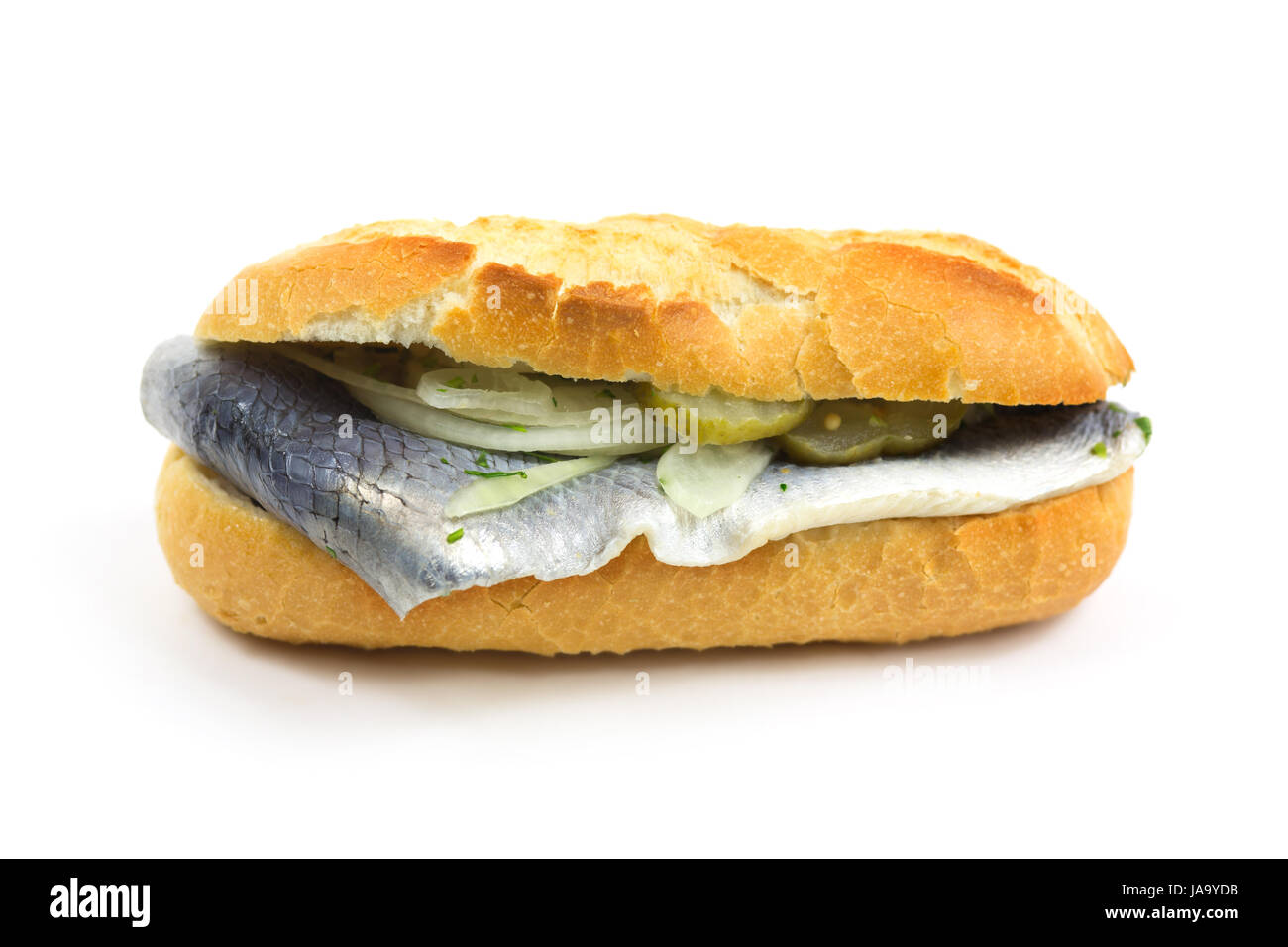bread, sandwich, baguette, fish, snack, snack time, food, aliment ...