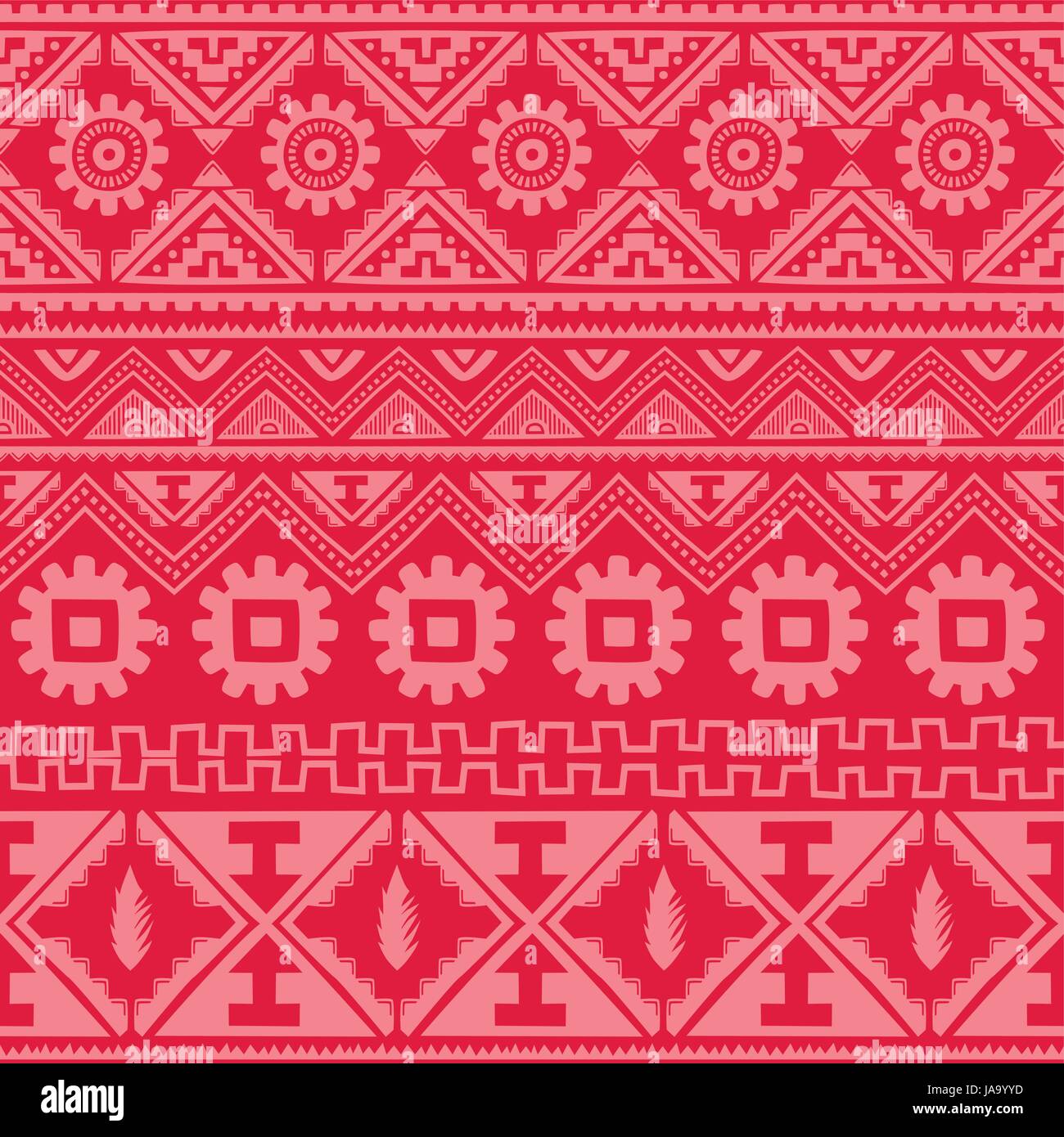 pink native american ethnic pattern theme vector art Stock Vector Image ...