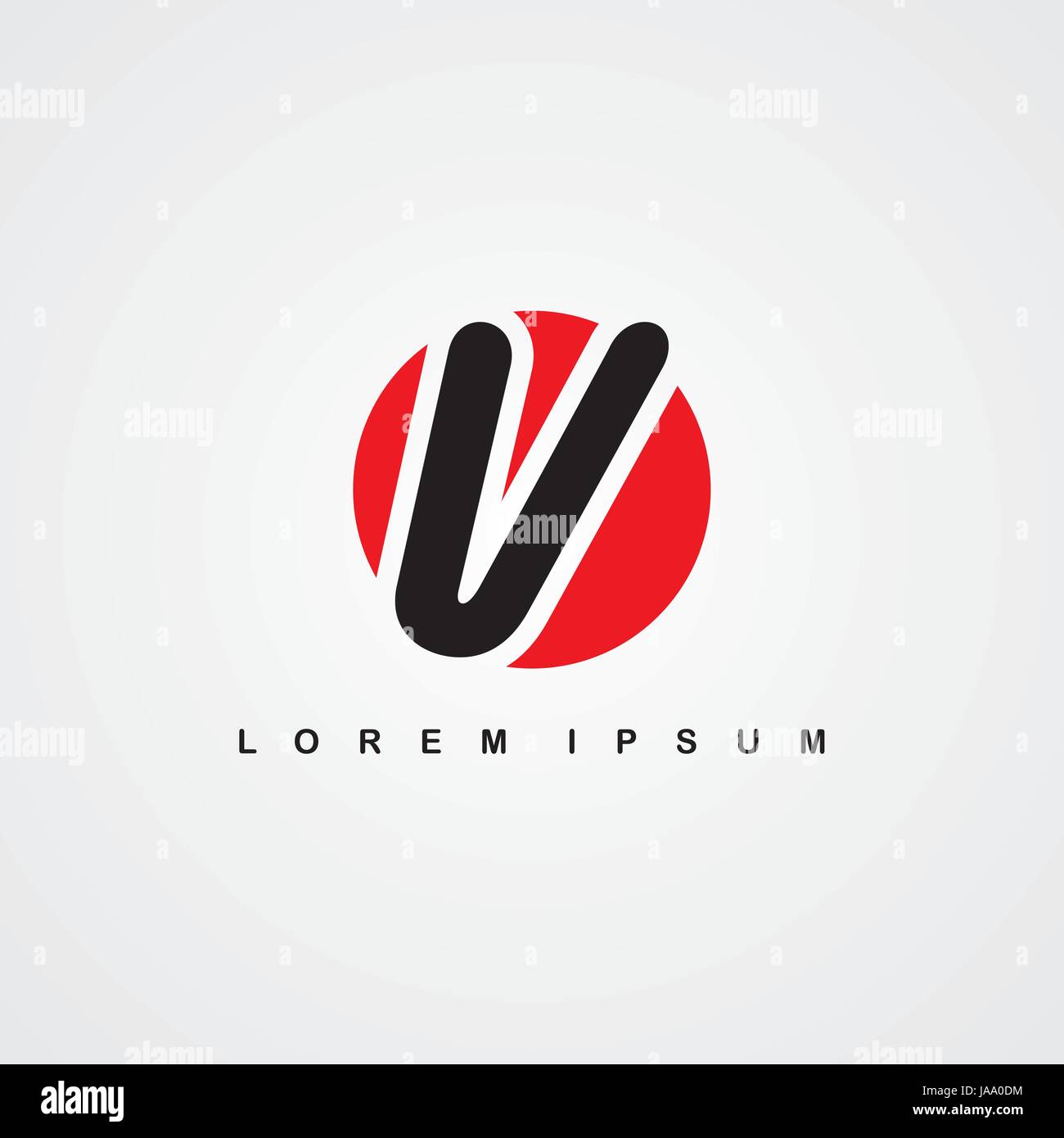 initial letter linked uppercase logo red black theme vector art Stock ...