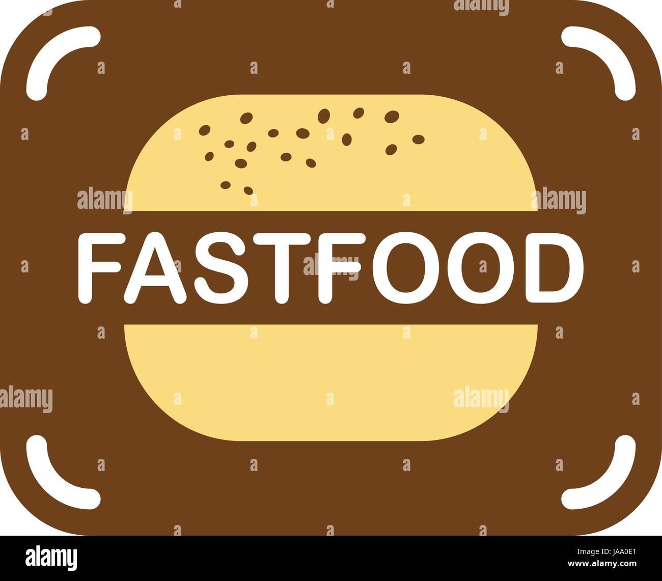 burger fast food logo theme vector art illustration Stock Vector Image ...