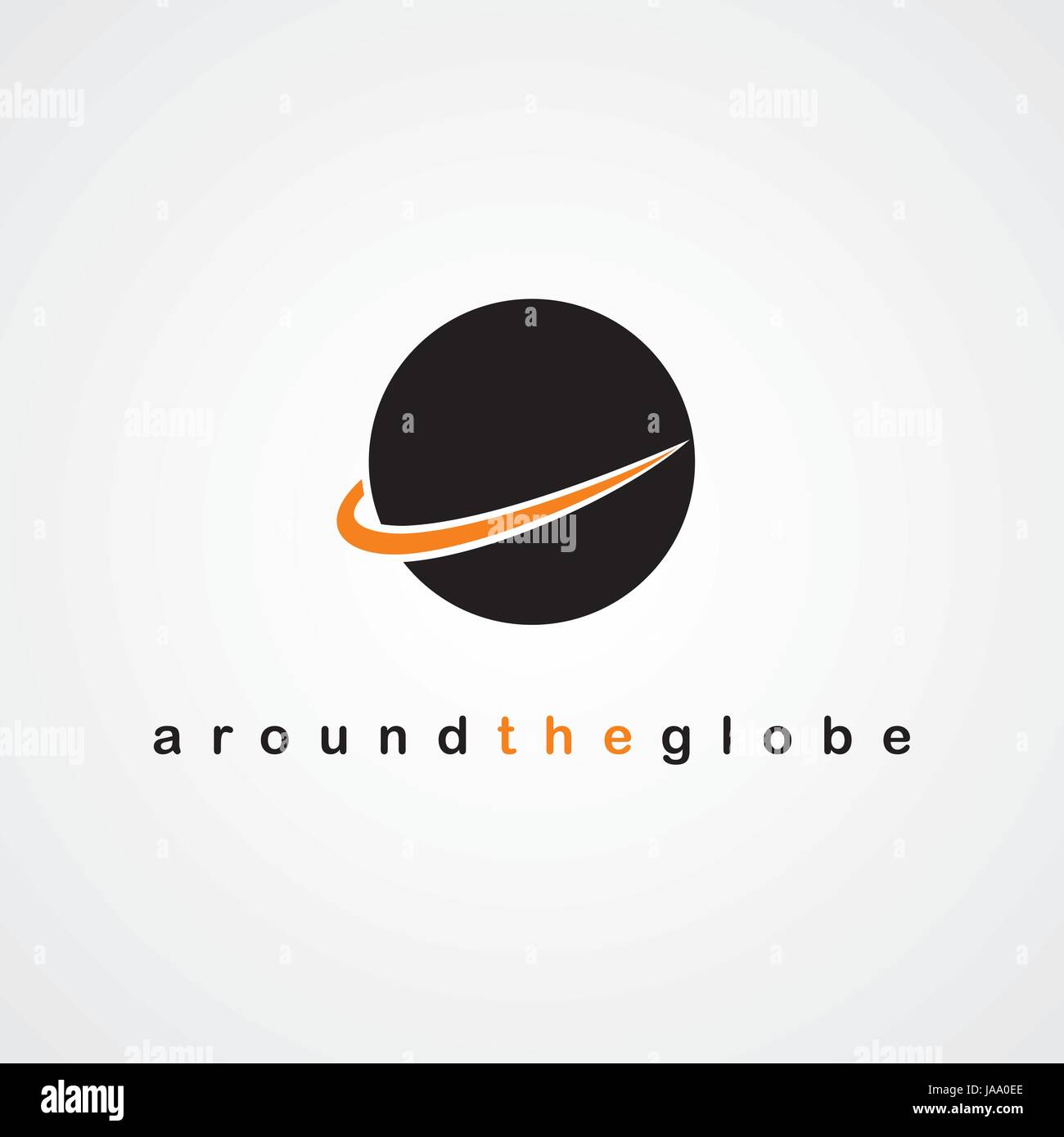 globe round logo theme vector art illustration Stock Vector Image & Art ...