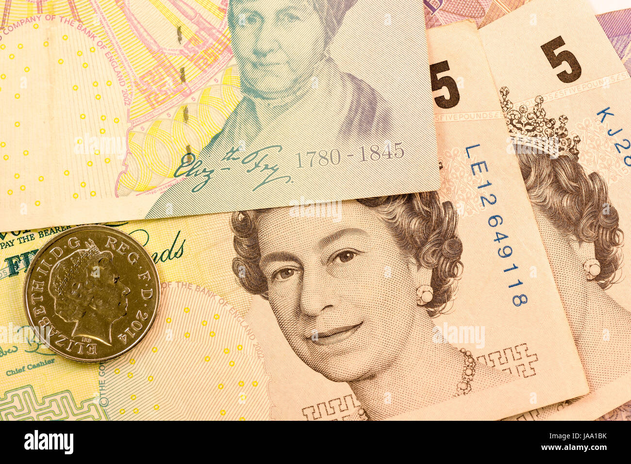Close-up British pound currency note, bank note Stock Photo - Alamy