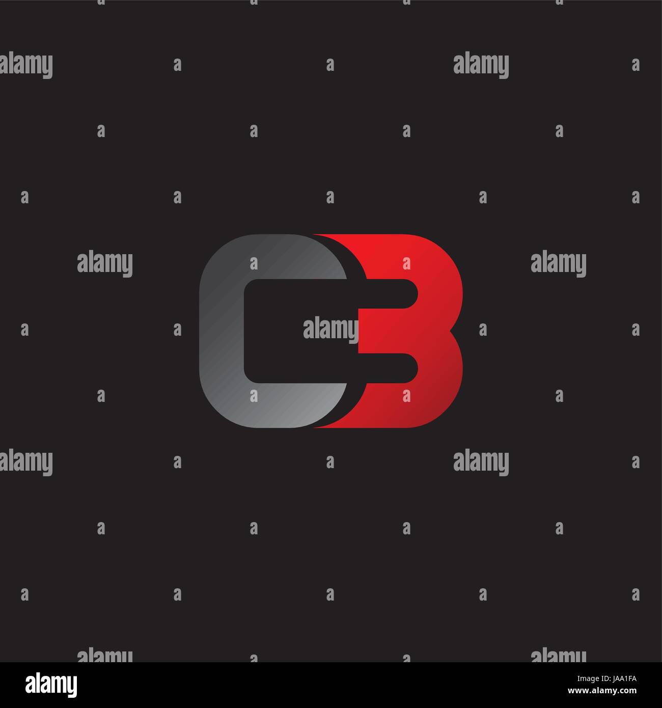 number logotype color logo template vector art illustration Stock ...