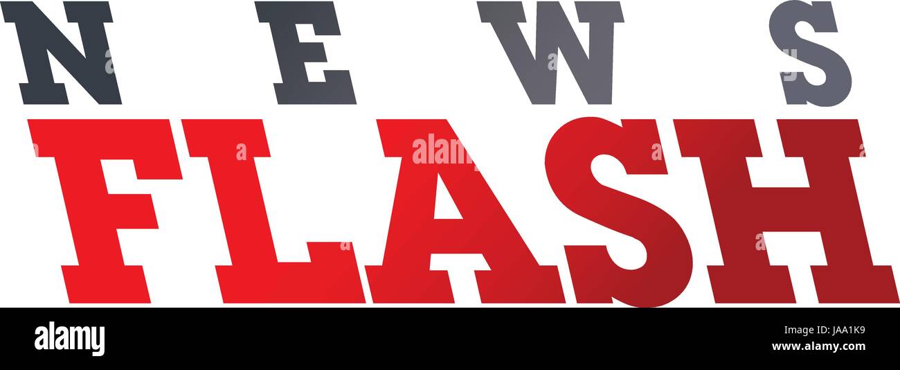 news flash word text theme vector art illustration Stock Vector Image ...