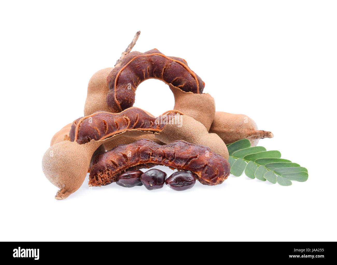 Sweet tamarind isolated on white background Stock Photo - Alamy