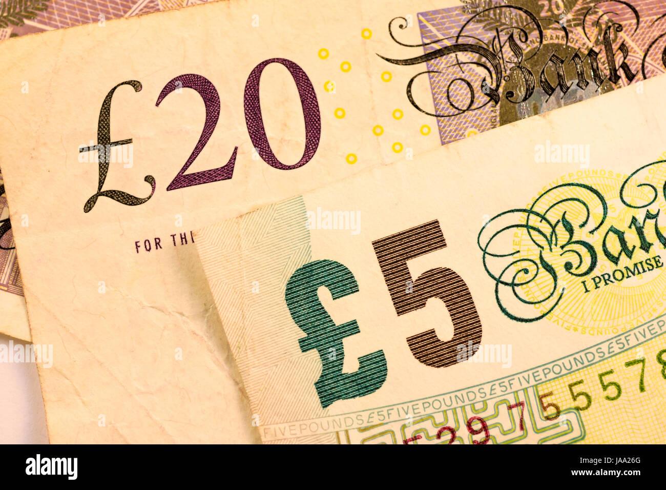 Close-up British pound currency note, bank note Stock Photo - Alamy