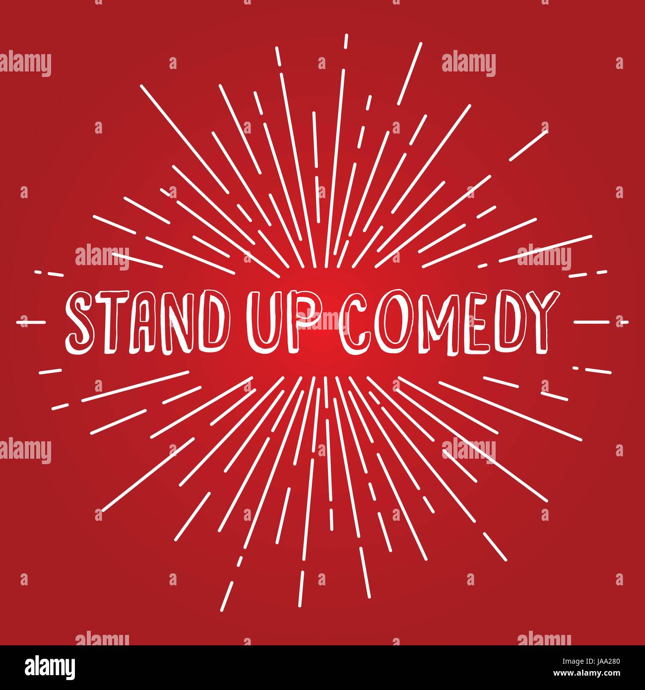 Stand up comedy text show Stock Vector Images - Alamy
