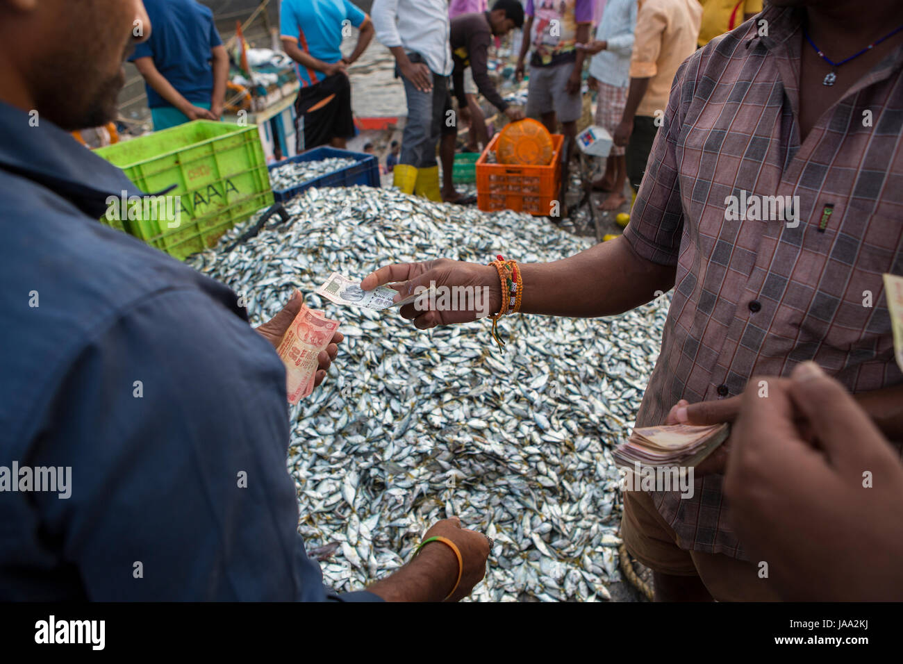 Fisherman carrying fish baskets hi-res stock photography and images - Alamy