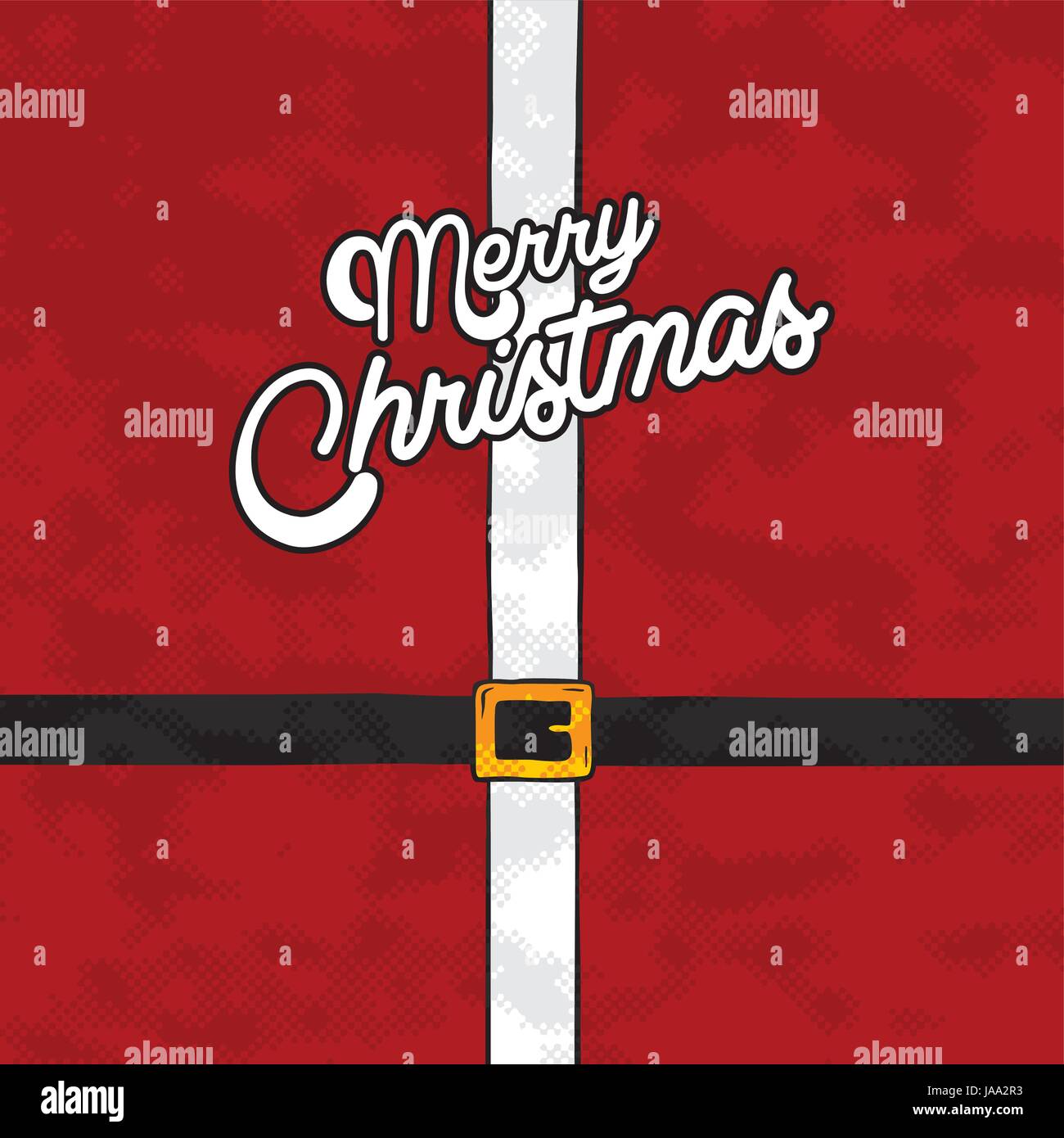 santa claus christmas suit holiday card vector art illustration Stock ...