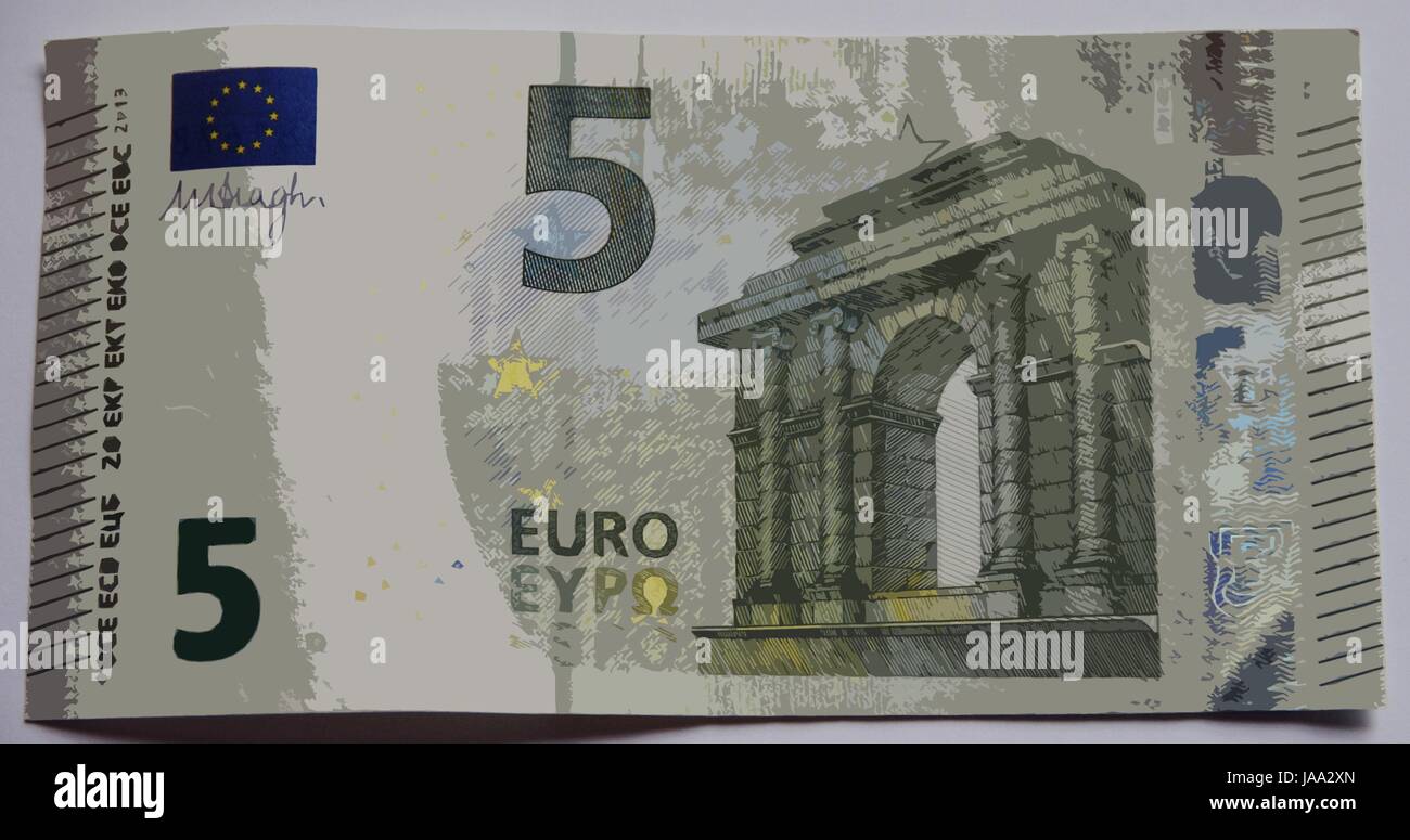 5 euro note Stock Photo - Alamy